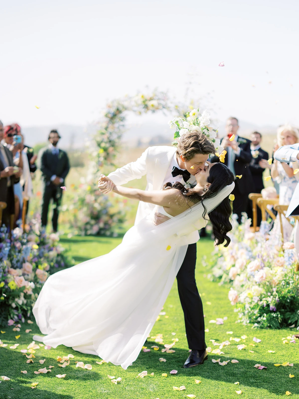 A Sunset Wedding with a Desert Backdrop - WEDVIBES.MEDIA