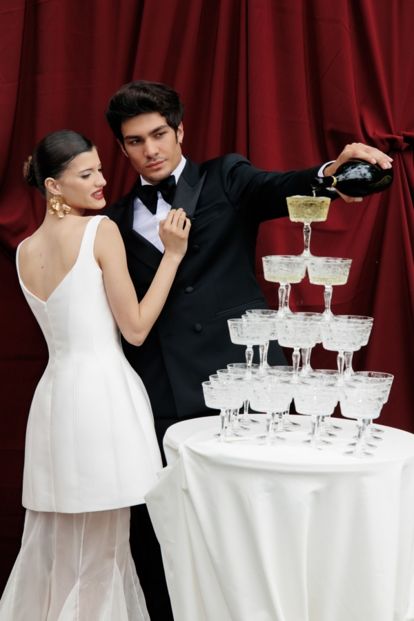 Refined Romance Draped in Wine and Silk - WEDVIBES.MEDIA