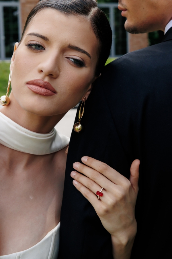 Refined Romance Draped in Wine and Silk - WEDVIBES.MEDIA