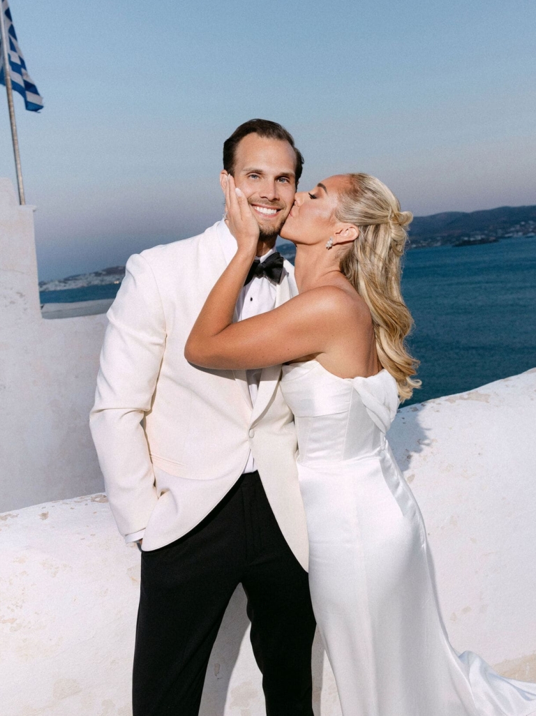 A Greek Wedding on a Private Island in the Aegean, Reached Only by Boat ...